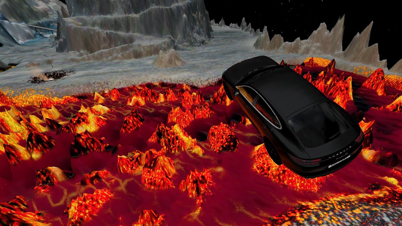 Car VS Lava | BeamNG.drive - YouTube