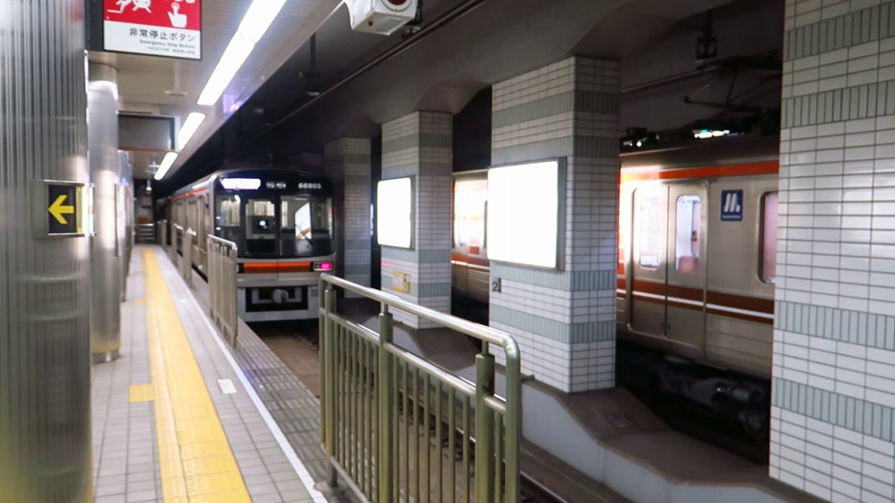 [HD] The Osaka Municipal Subway Sakaisuji Line 66605F at Tengachaya ...