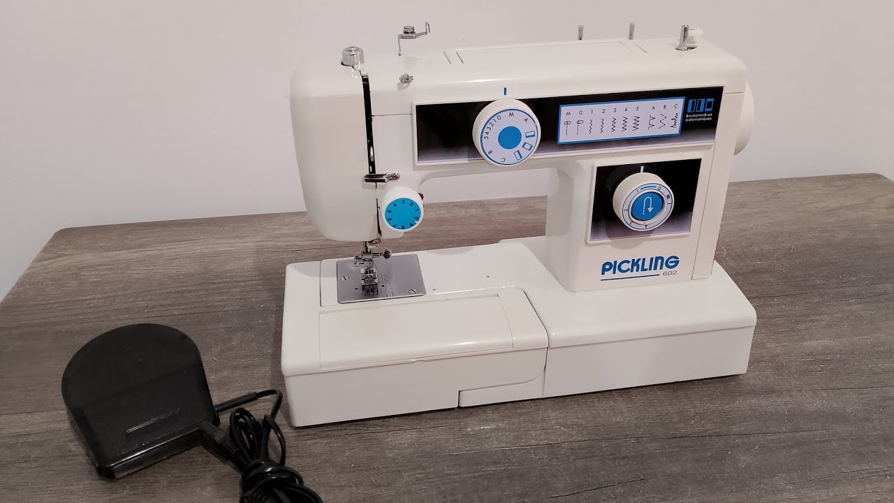 machine à coudre pickling 602 - YouTube