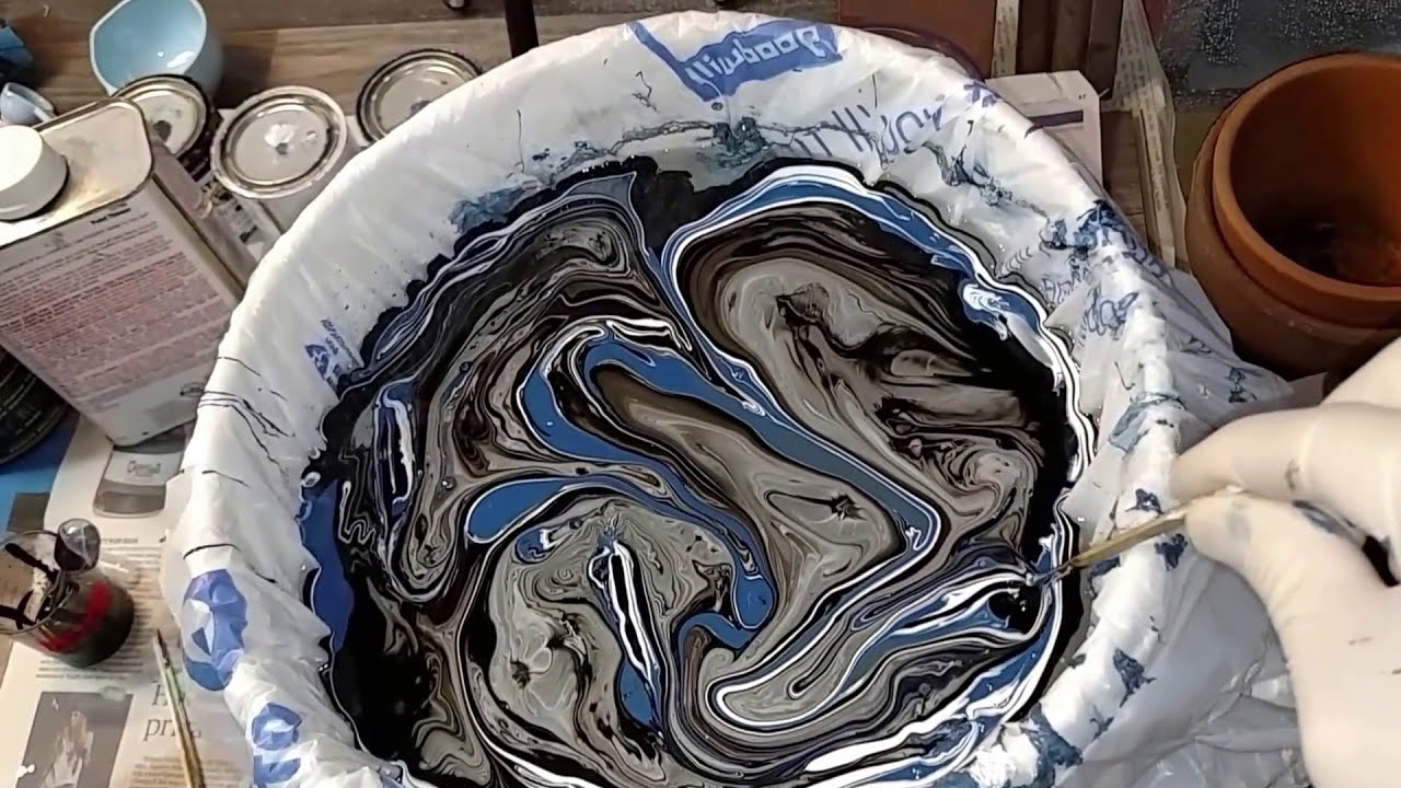 Swirl paint mix - YouTube