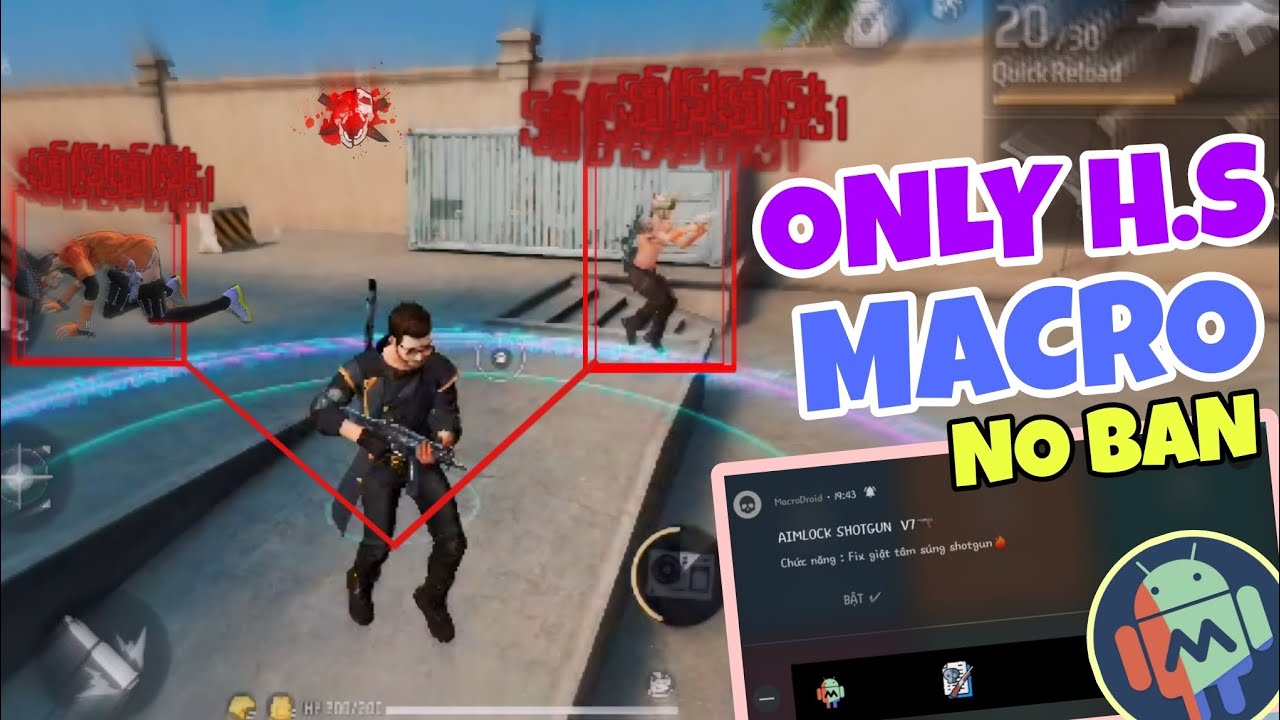 MACRO FF ANDROID OB46 | ONLY HEADSHOT AIMBOT AIMLOCK FIX LAG | ANTIBAN MACRODROID UPDATE MACRO ...