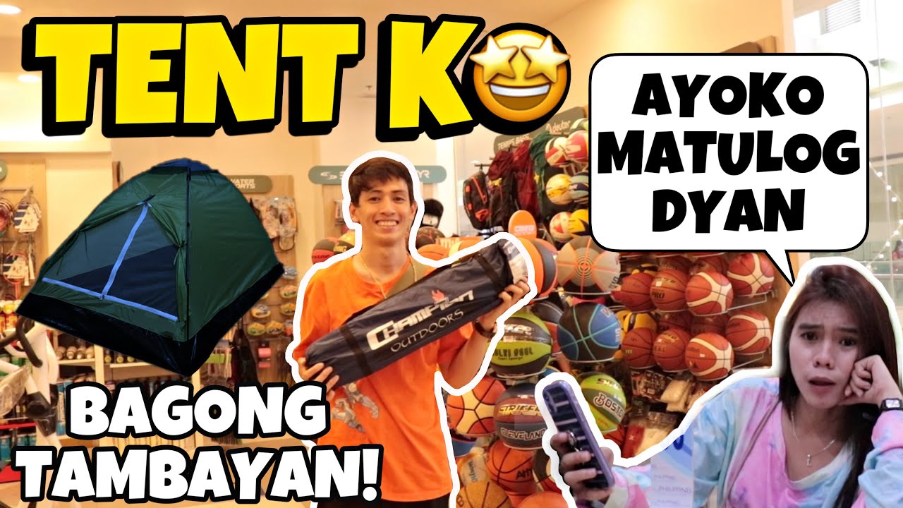 BUMILI AKO NG TENT | (DI KAMI TABI MATULOG!) - YouTube