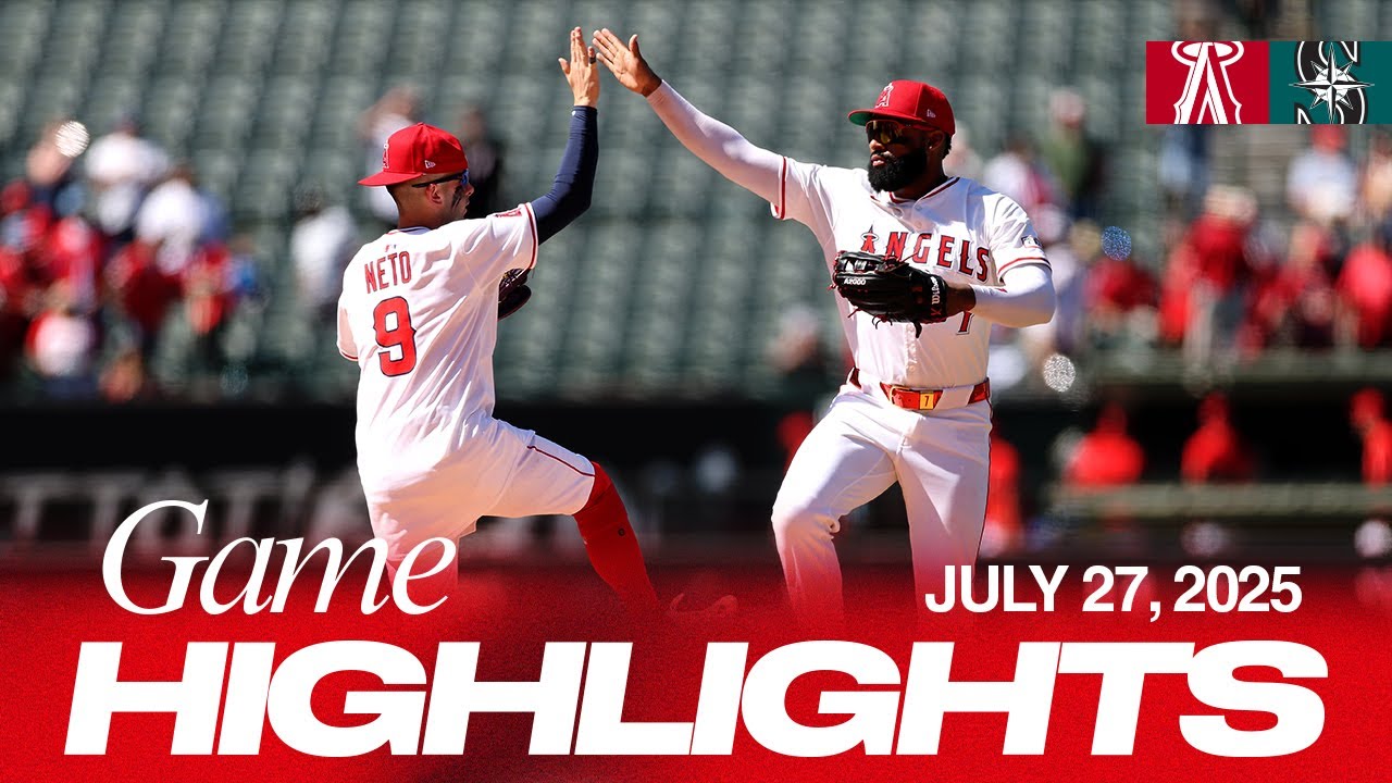 Mariners vs. Angels Game Highlights (7/27/25) | MLB Highlights - YouTube