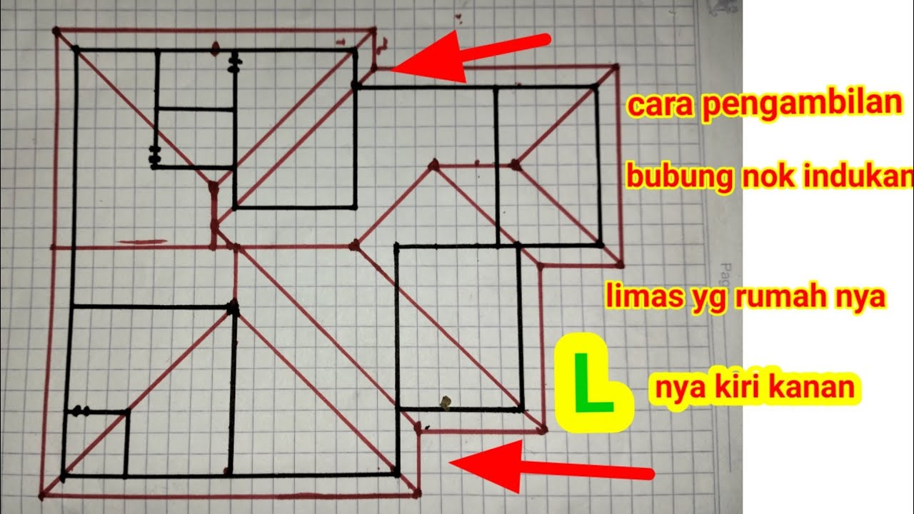 cara pengambilan bubung Nok limas - YouTube