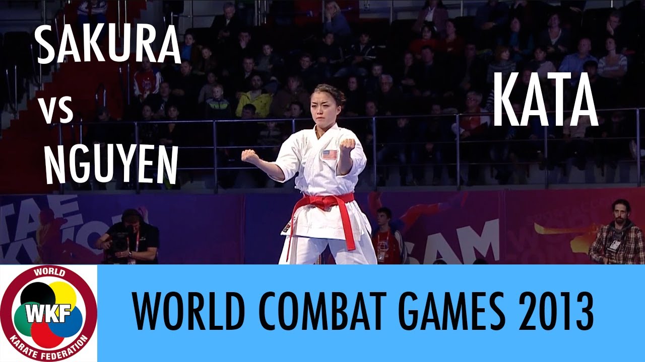 World Combat Games 2013. SAKURA vs NGUYEN. Karate Women's Kata. Bronze ...