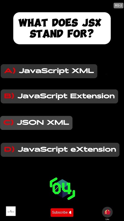 What Does JSX Stand For? || REACTJS INTERVIEW QUESTION || #shorts #reactjs #coding - YouTube