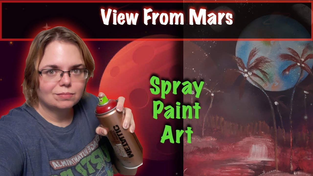 Spray Paint Art Techniques | View From Mars | by SenzuArt - YouTube