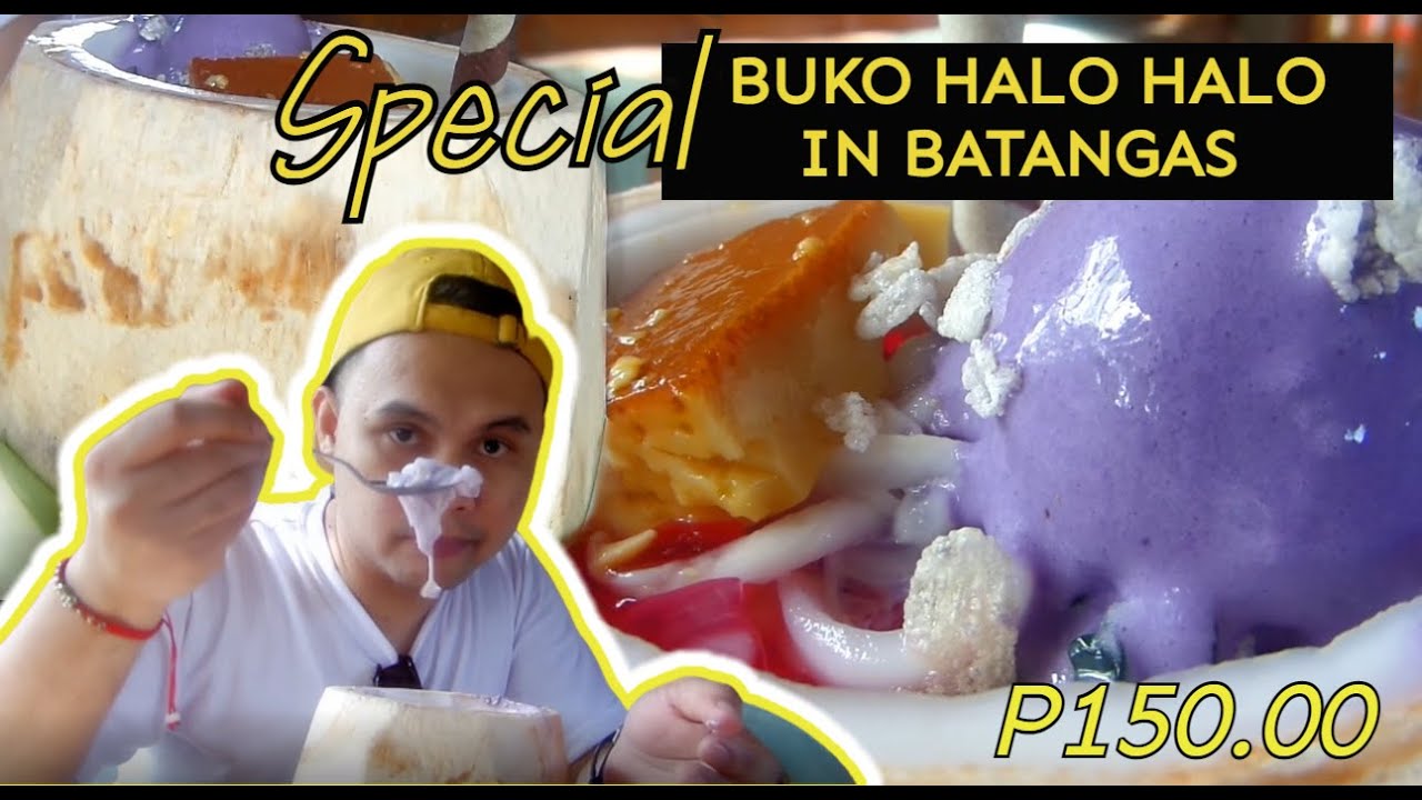 EXPLORE BATANGAS | Buko Halo-Halo in Mabini, Batangas - YouTube