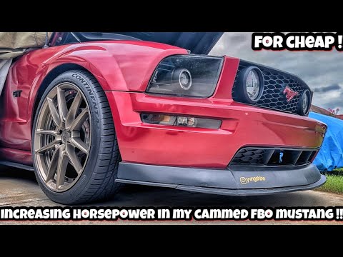 Increasing Horsepower In My CAMMED FBO 3v Mustang GT For CHEAP - YouTube