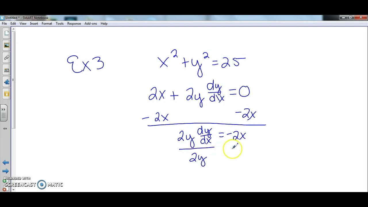 Implicit Differentiation Rules - YouTube