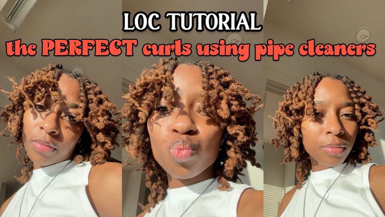loc tutorial | how i achieve PERFECT curls with pipe cleaners - YouTube