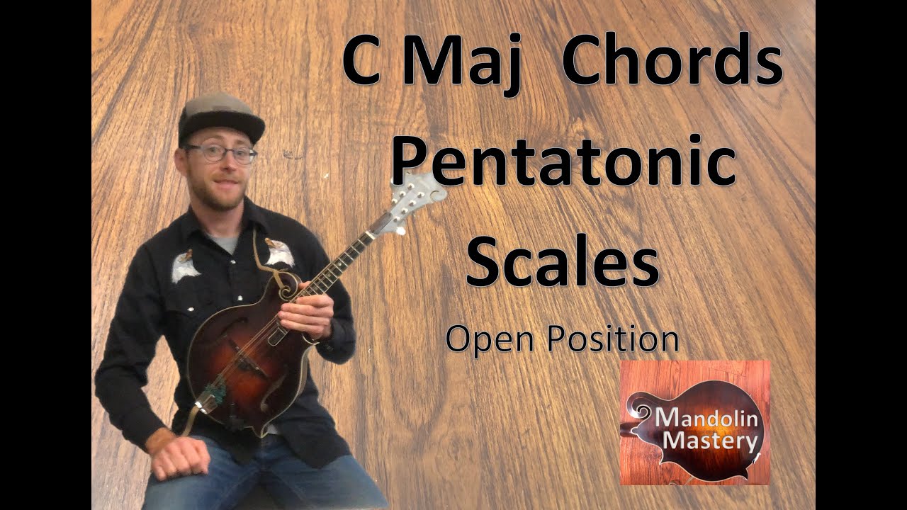 Mandolin Open Position Chords and Pentatonic Scale in C Major - YouTube