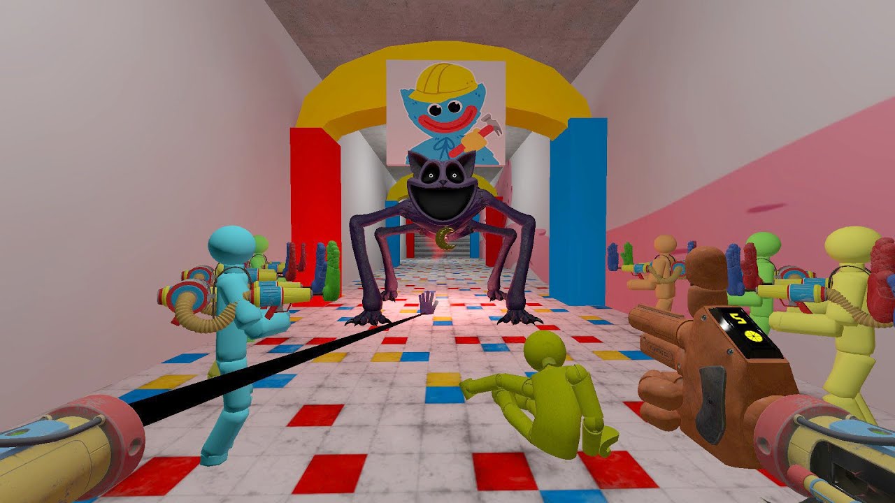 NEW LOCATION! Poppy PlayTime Factory Chapter 1 CatNap Chase 100 Players ...