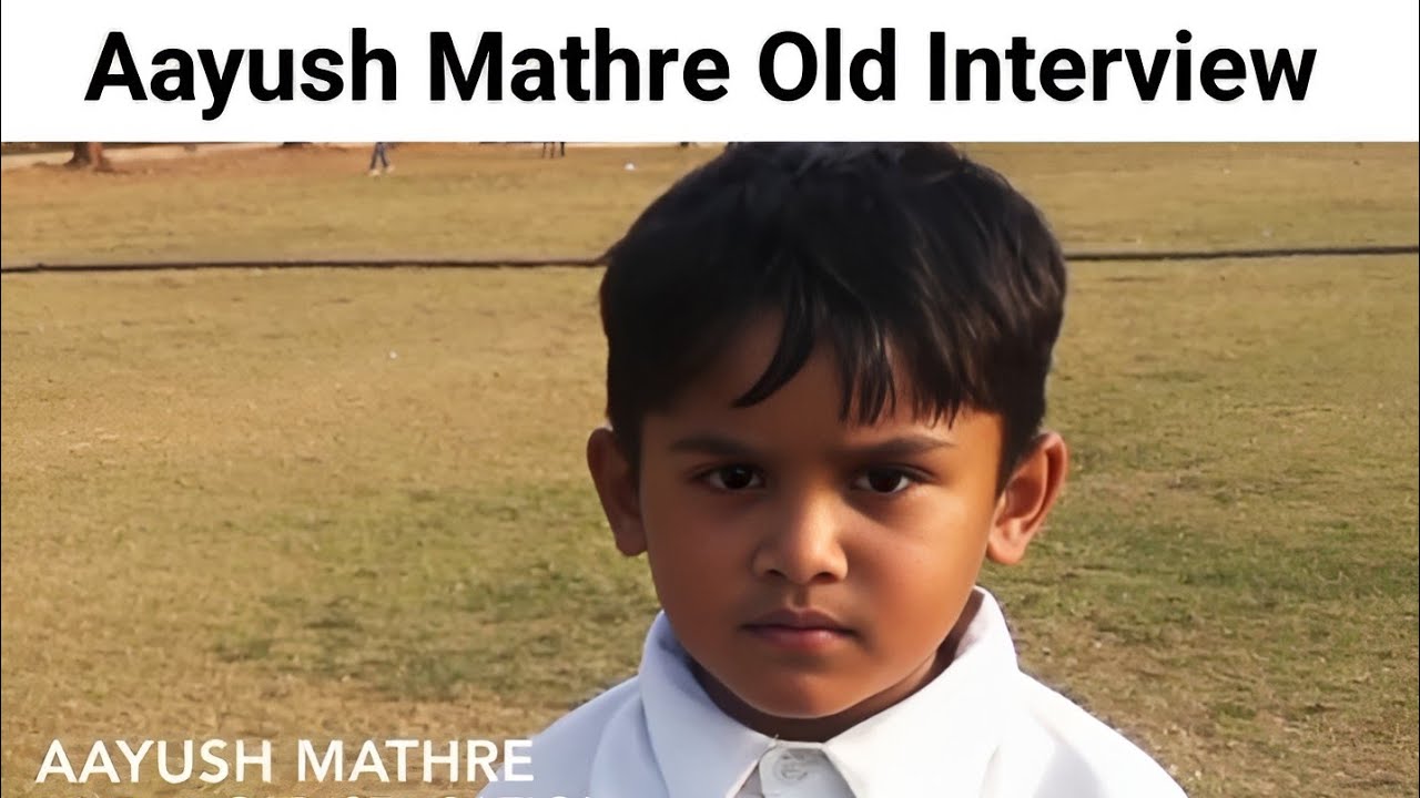 Aayush Mathre The New Hero of Chennai Super Kings 🏏 Old interview ...