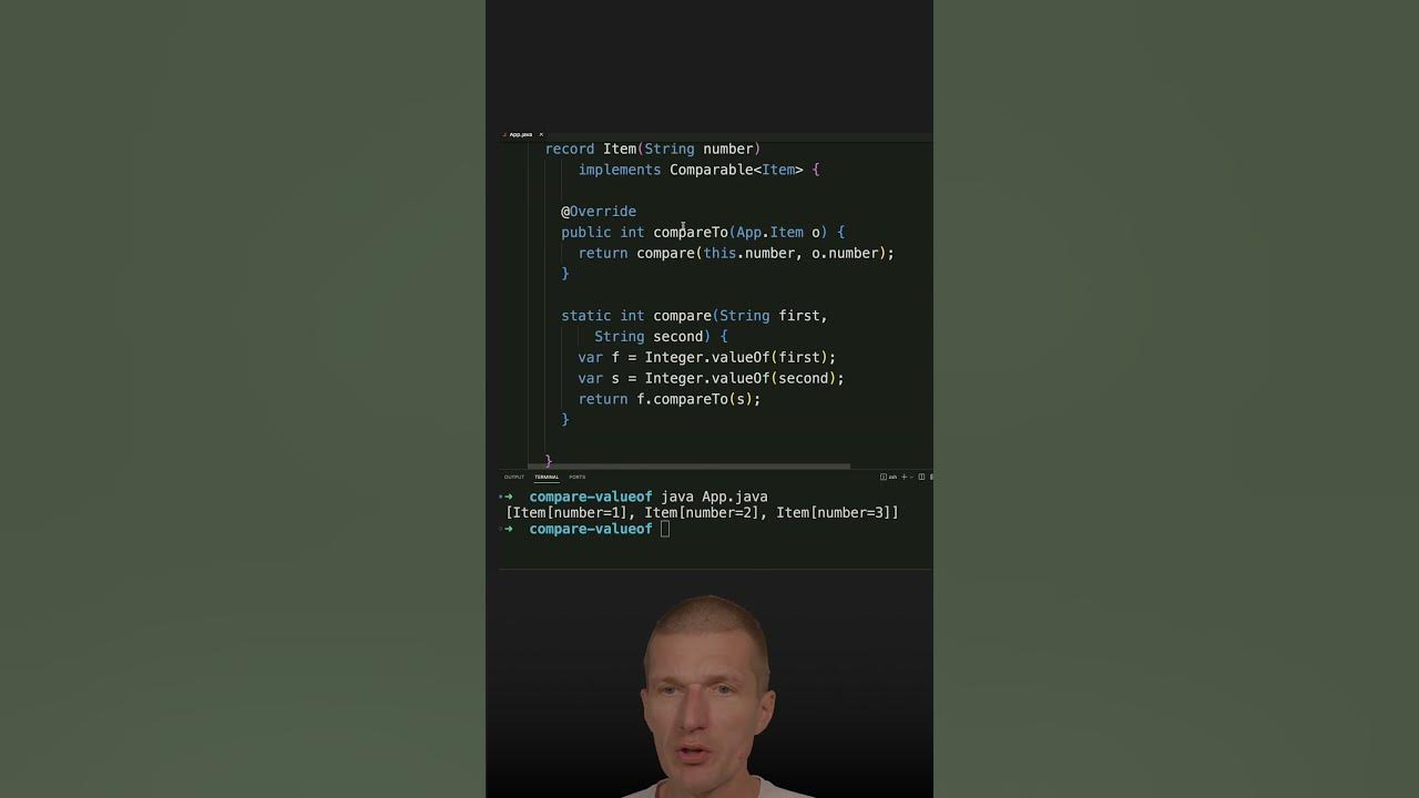 Integer.valueOf--The Perfect Use Case Sorting With for Comparable #java #shorts #coding # ...