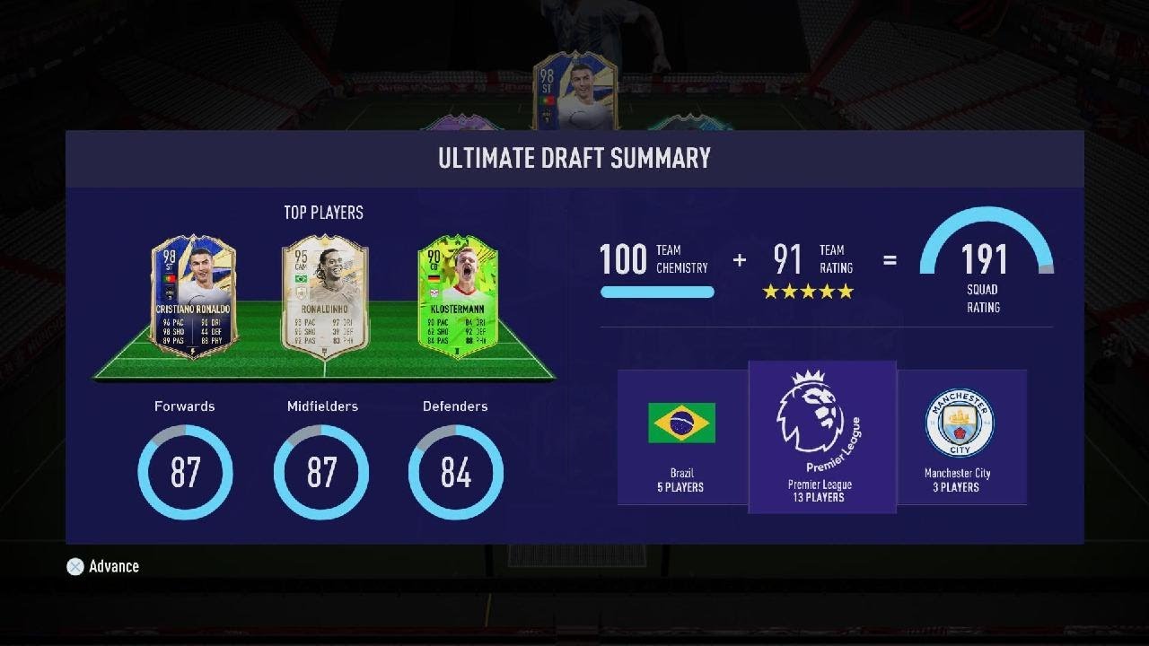 FIFA 21 Ultimate Team Retro Draft - YouTube