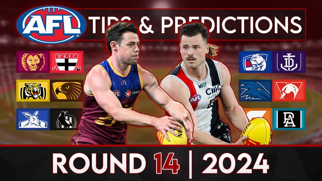 AFL Round 14, 2024 - Tips & Predictions - YouTube