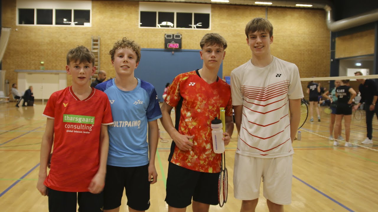 Denmark Junior Badminton BD U15 E Puhakka-Boesen vs Rasmussen-Faarborg ...