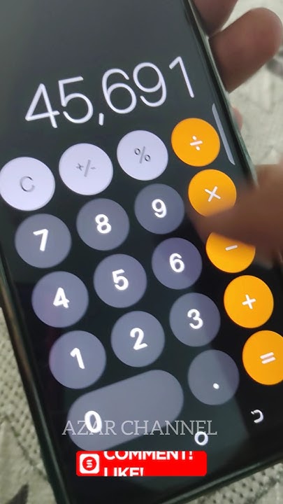 iPhone calculator Trick ℹ️📲🧮 #azarchannel #iphone #calculator - YouTube