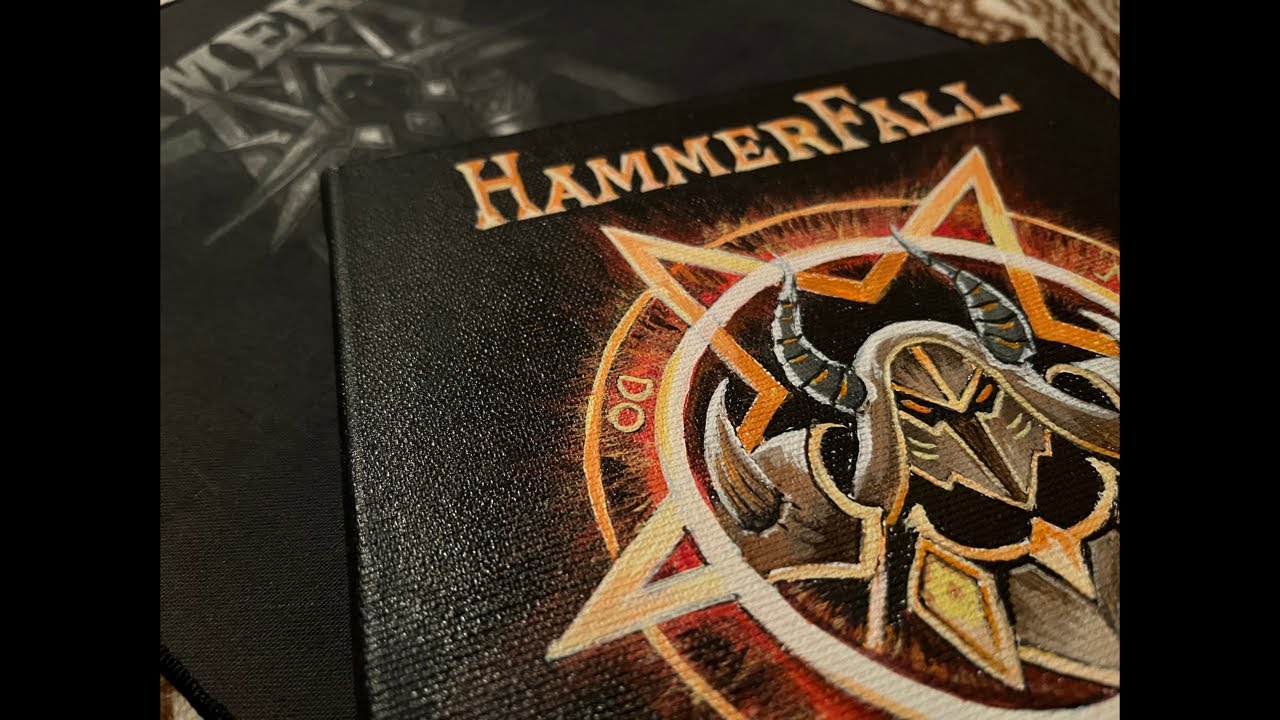 Hammerfall dominion painting and patch (big draw) - YouTube