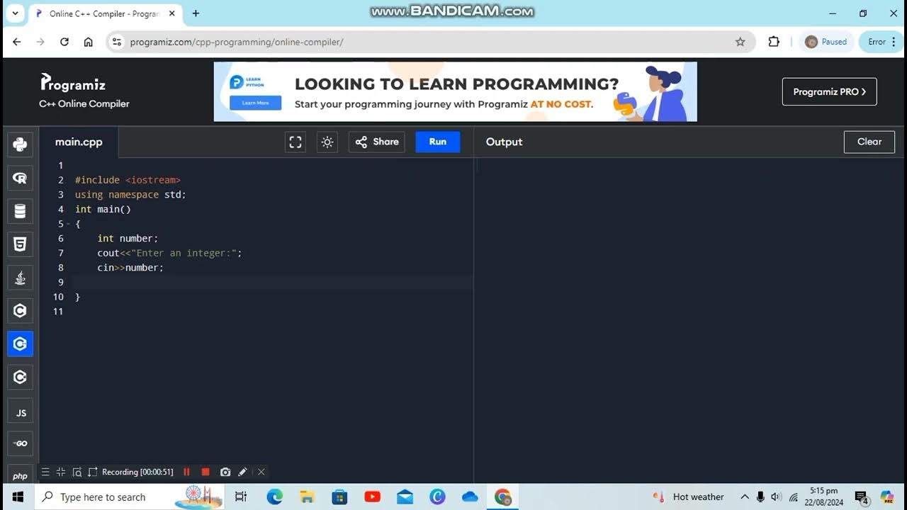 How to print number taken from user in c++.#codinglife #coding #codingtutorial - YouTube