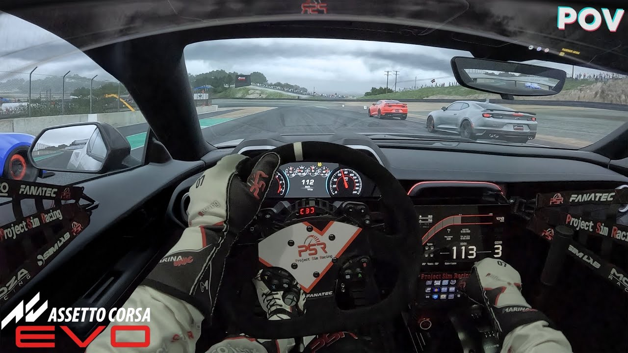 AC EVO - HYPER REALISTIC Race at Laguna Seca! | Fanatec DD+ - YouTube