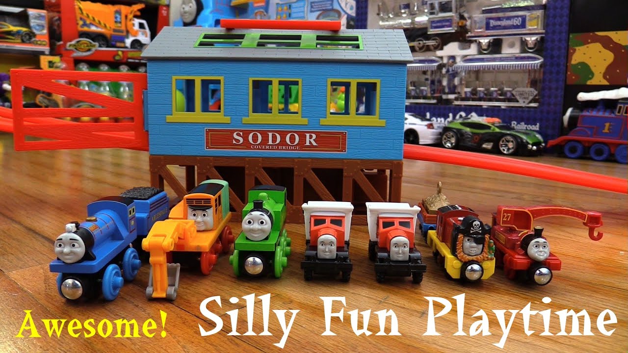 Thomas the Tank Engine & Friends Wooden Railway and Take N Play Trains ...