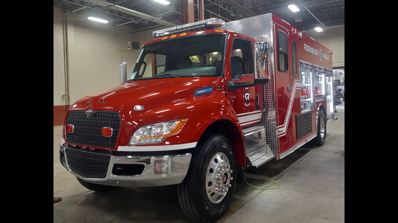 Walk Around of the NEW International eMV / Rosenbauer **Electric ...