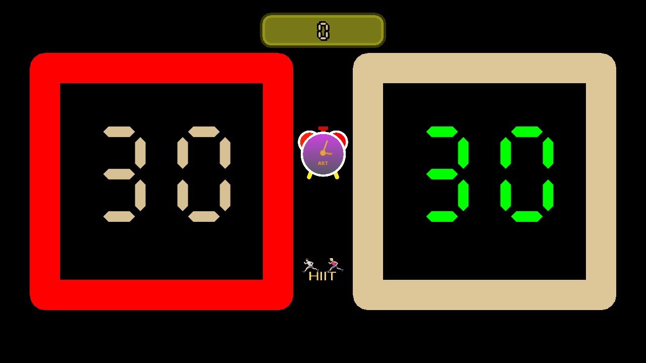 HIIT 3 x 30 Seconds Exercise and 30 seconds Rest - YouTube