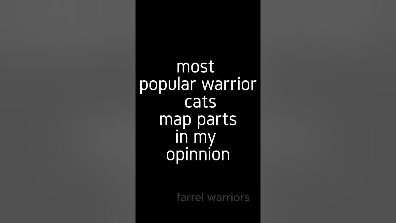 most popular warrior cats maps in my opinion #warriorcats #edit - YouTube