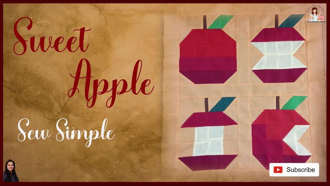 Apple Patchwork Design - Stitch With Chathu - YouTube