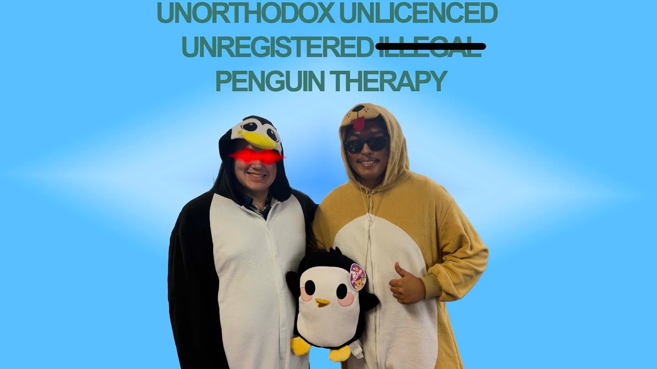 Giving Unlicensed Penguin Therapy to UCF Students - YouTube