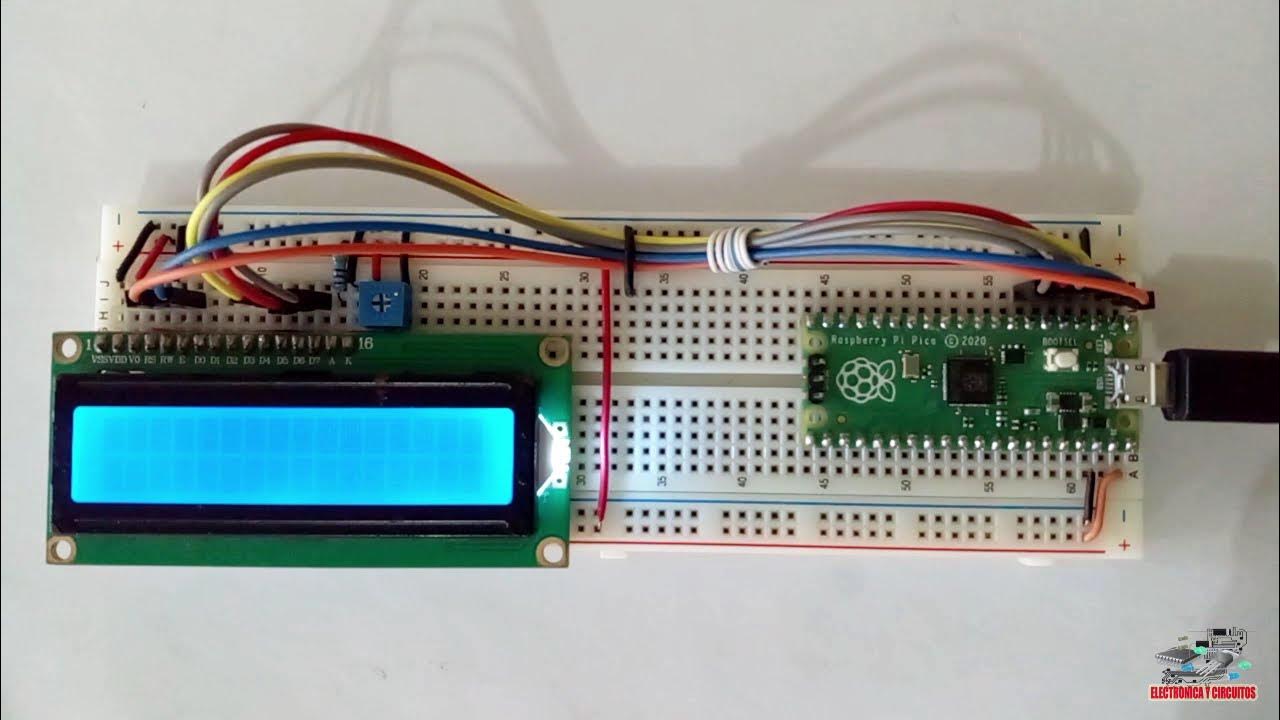 RASPBERRY PI PICO - CONTROL DE PANTALLA LCD 16x2 EN MODO 4 BITS - YouTube