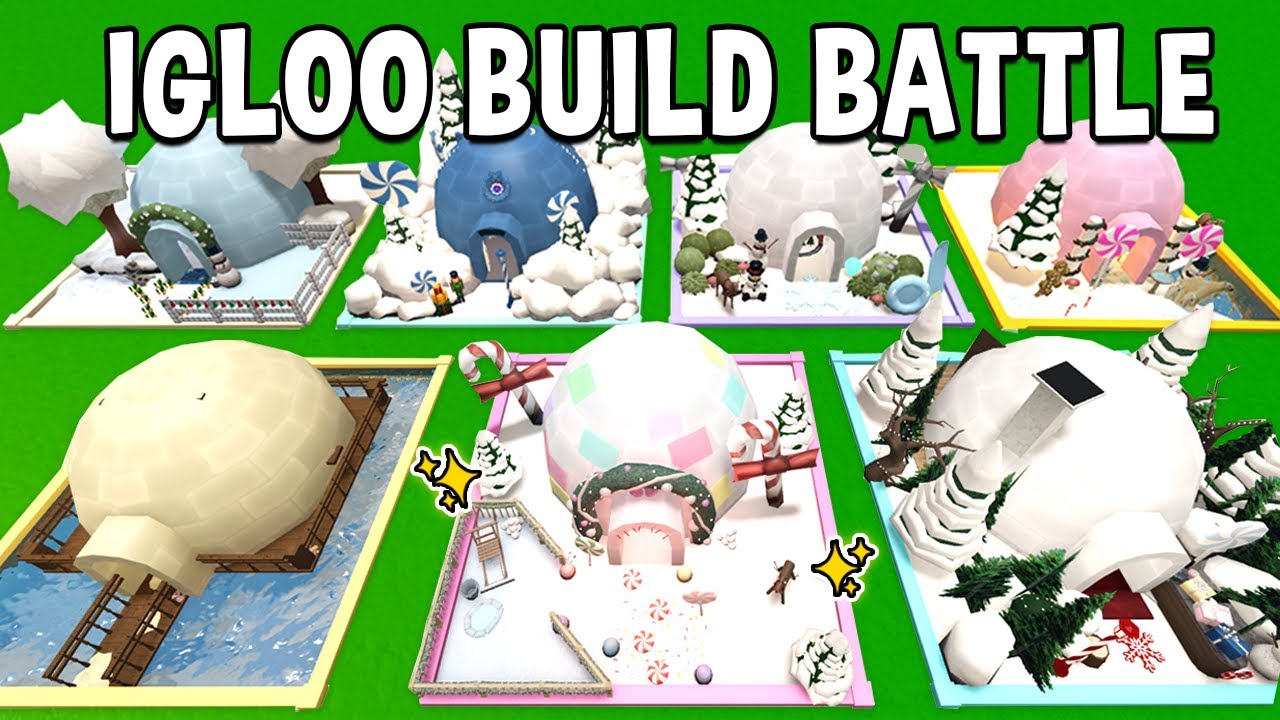 MEGA Igloo House Build-Off CHALLENGE! - YouTube