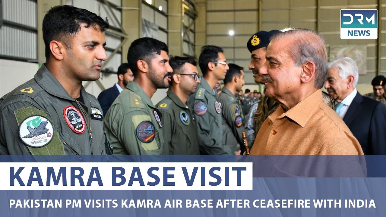 Pakistan PM Visits Kamra Air Base After Ceasefire with India | AH14 ...