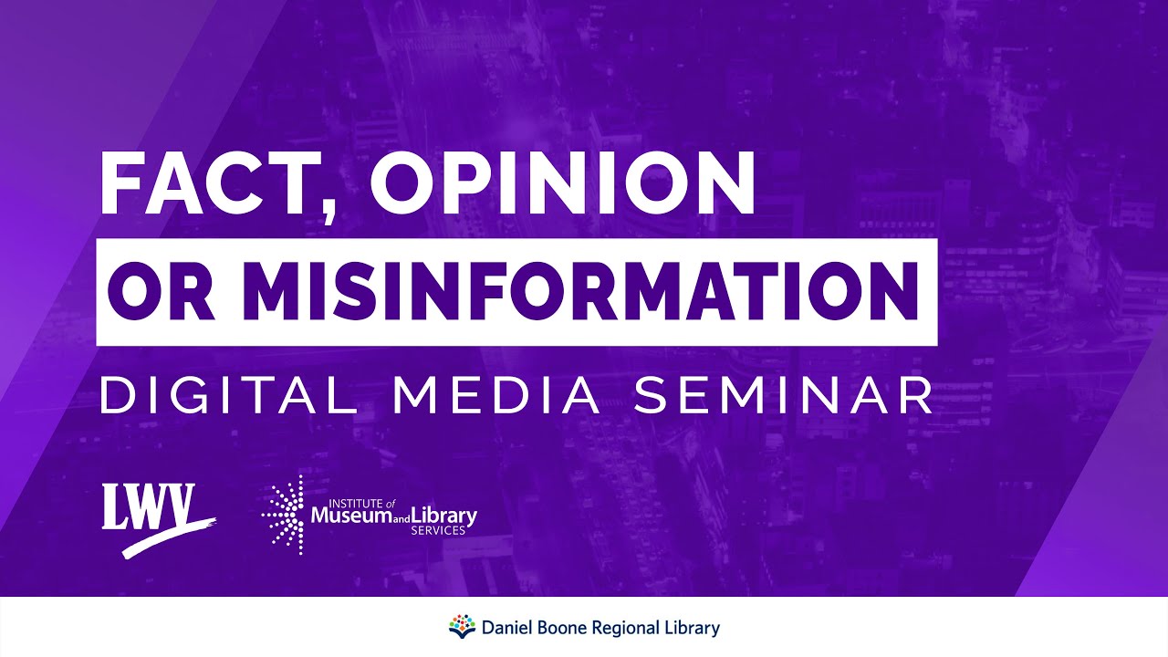 Fact, Opinion or Misinformation - YouTube
