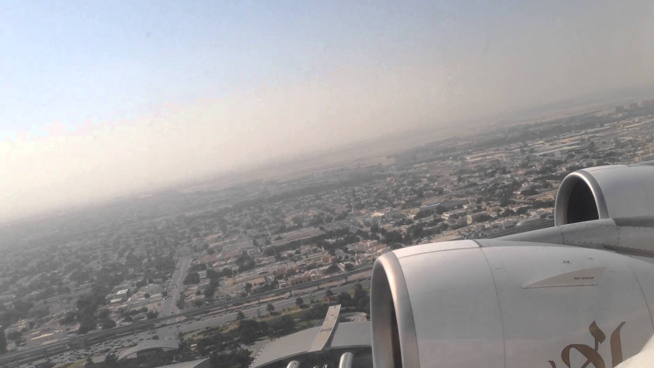 Emirates EK380 Takeoff Video. DXB-HKG 13/12/2014 - YouTube