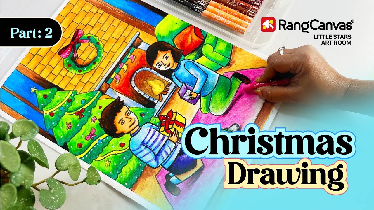 How to draw christmas drawing | How to draw christmas stuff | Christmas ...