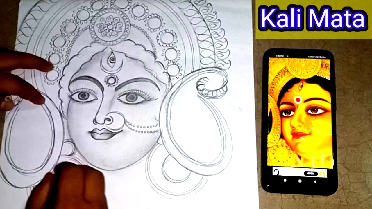 Kali Mata Drawing, Oil pastel drawing , Step by step Tutorial ️🙏 - YouTube