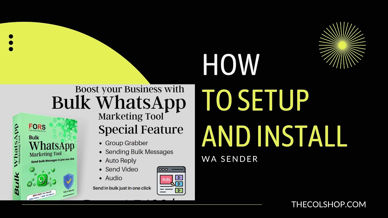 how to setup Wasender | Whatsapp sender - YouTube