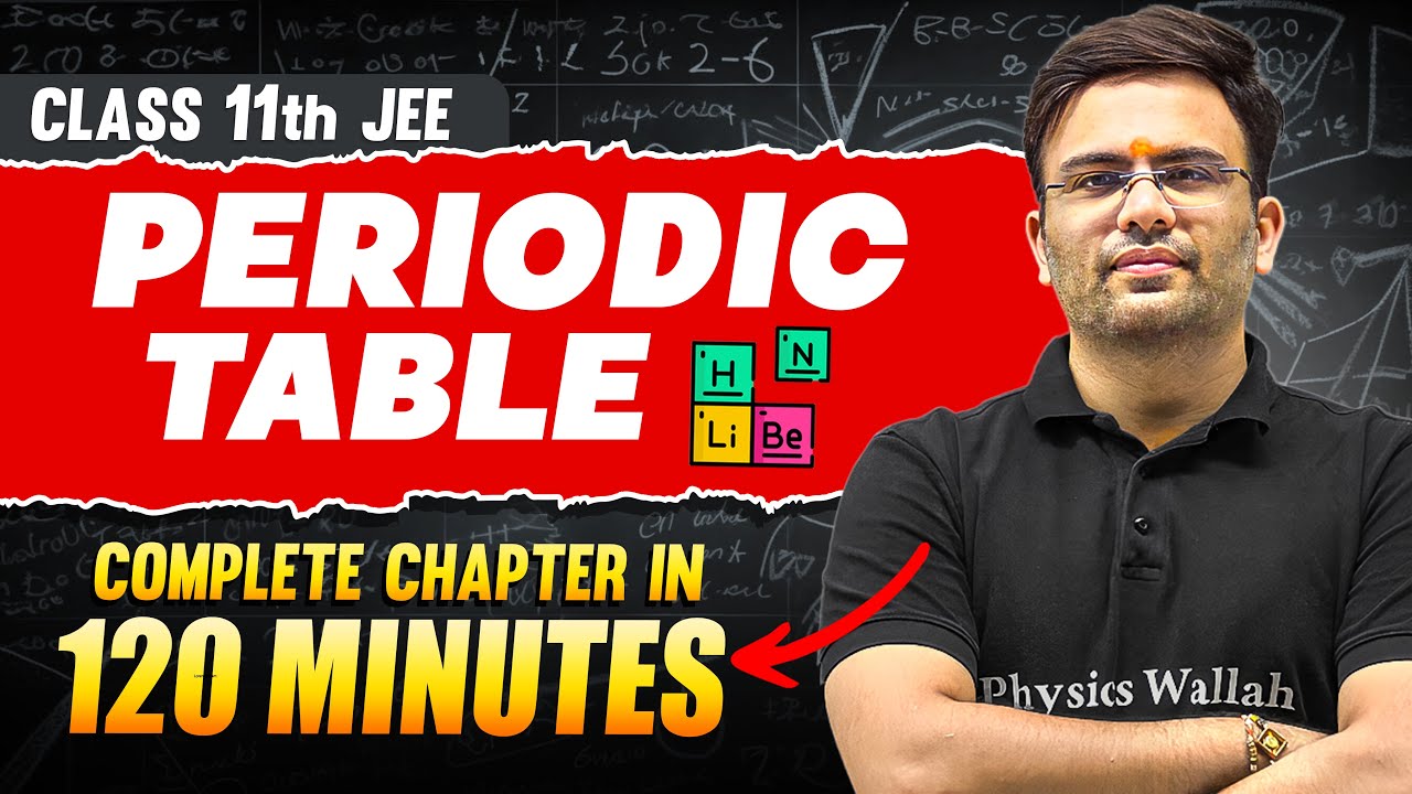 PERIODIC TABLE in 120 Minutes | Full Chapter Revision | Class 11th JEE ...