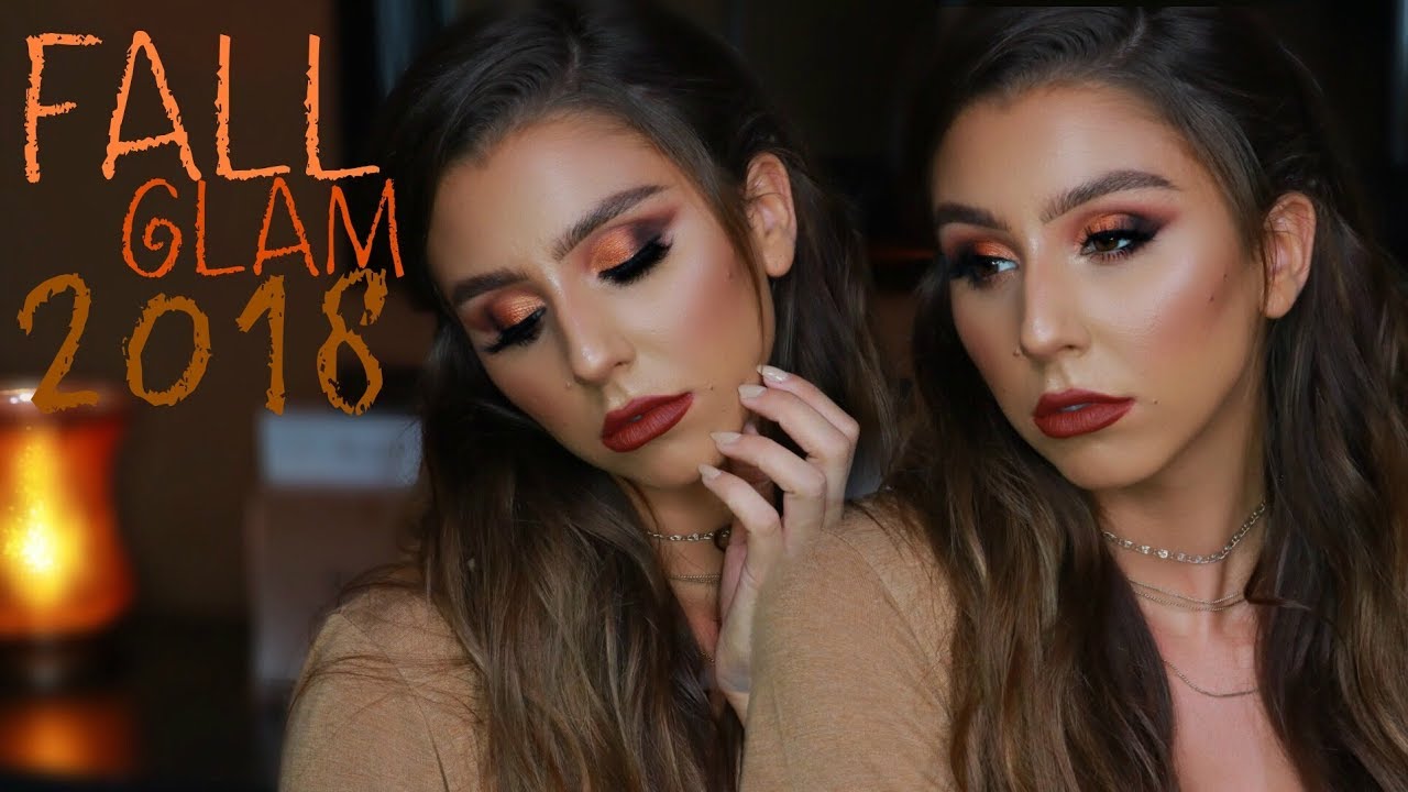 BASIC FALL GLAM MAKEUP TUTORIAL 2018 - YouTube