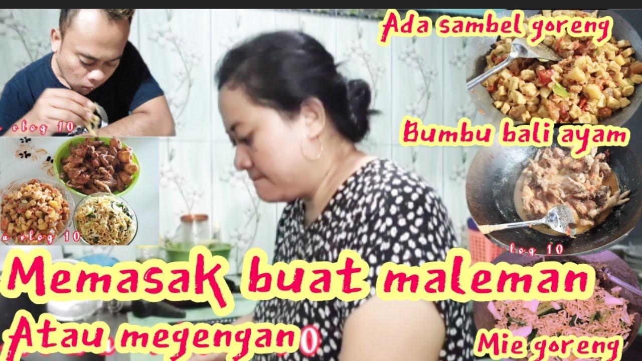 (VLOG)MASAK BERSAMA IBU DAN ADIK BUAT MALEMAN ATAU MEGENGAN!! - YouTube