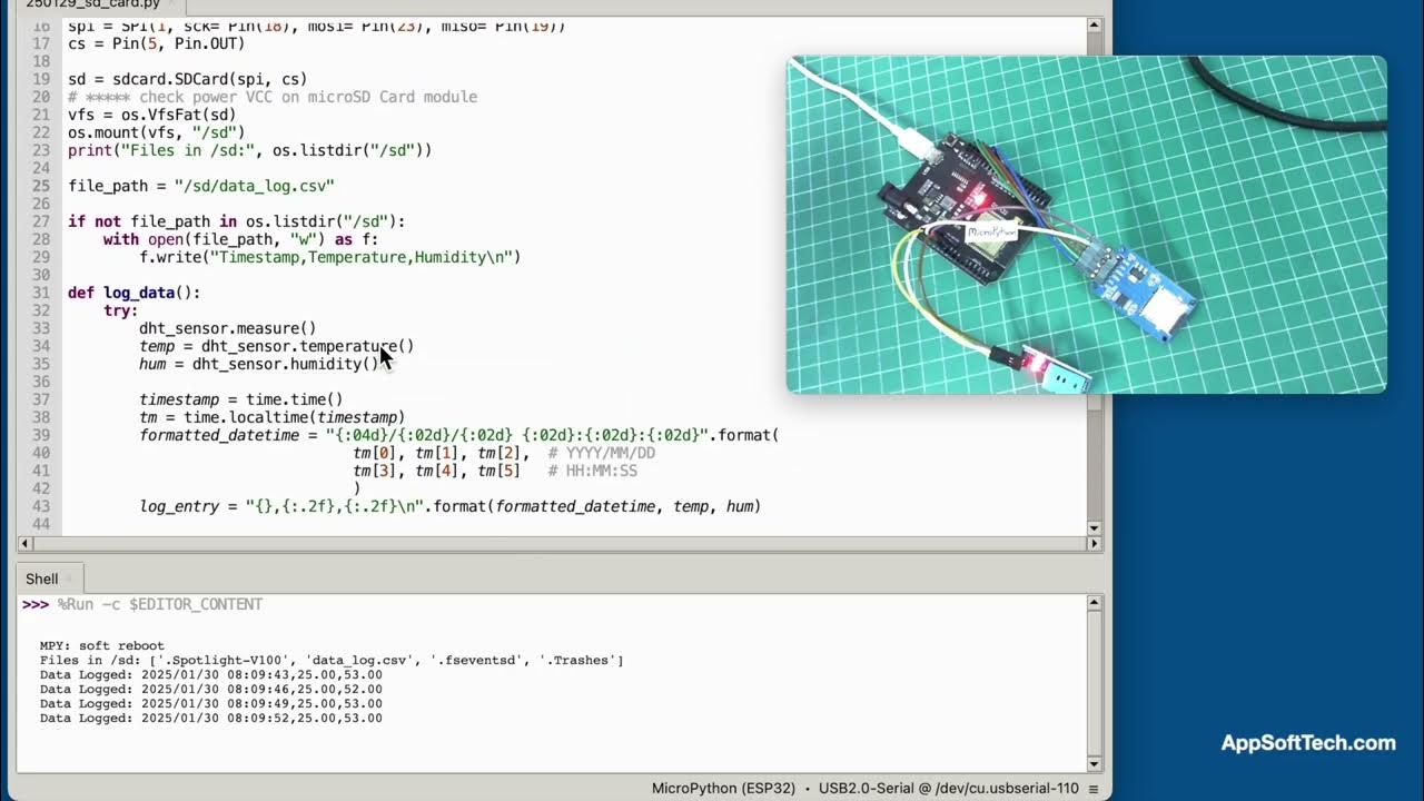 Data Logger กับ MicroPython - YouTube