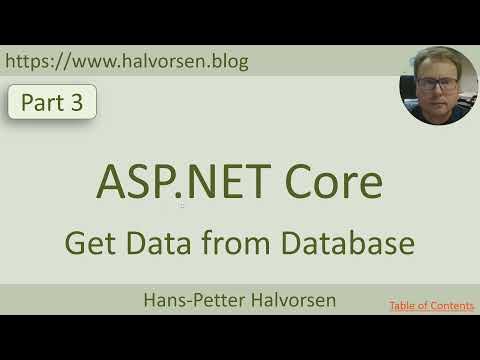 ASP.NET Core - Get Data from Database - Part 3 - YouTube