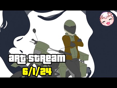 6/1/24 - art stream - working on new merch art! - YouTube