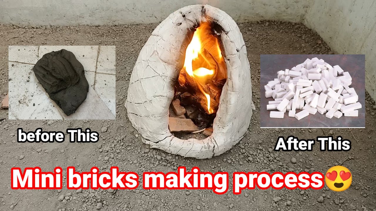 how to Make White bricks at home for mini Zoo and Farm house| Bricks ...