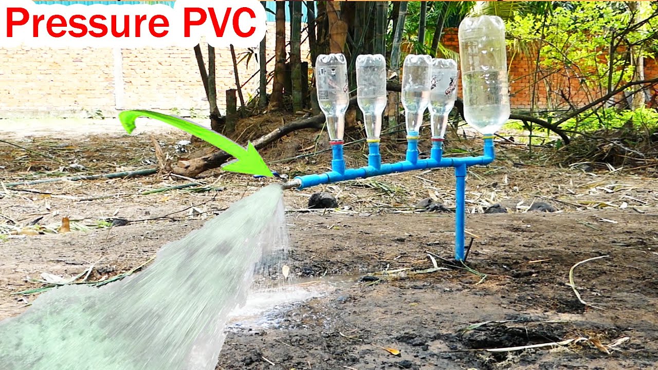 We turn PVC pipe into Hight speed water pump without electricity easy ...