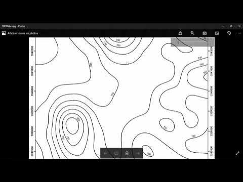 How to digitize automatic a scanned topographic map with Arc map - YouTube