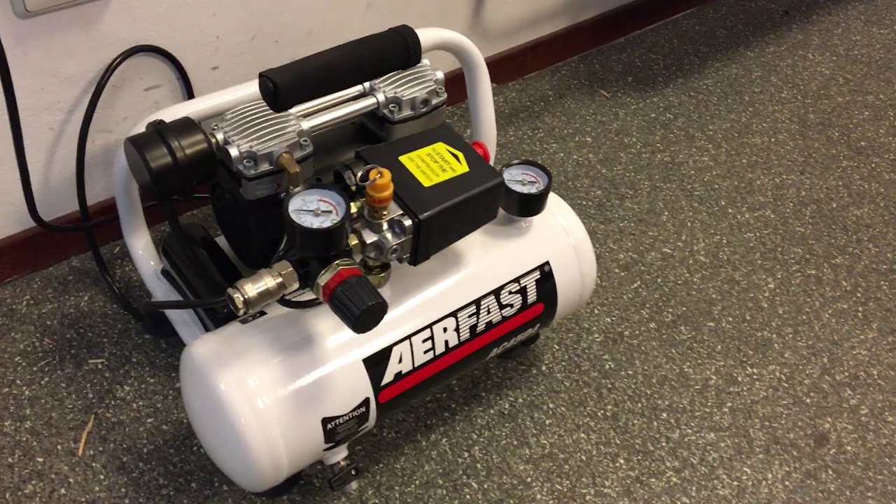 Senco / Aerfast Low Noise Compressor AC4504 / AFN0024 Test - YouTube